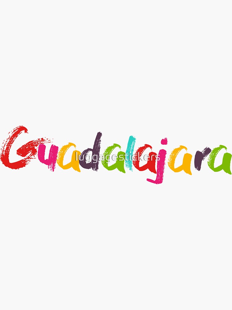 "Guadalajara" Sticker by luggagestickers | Redbubble