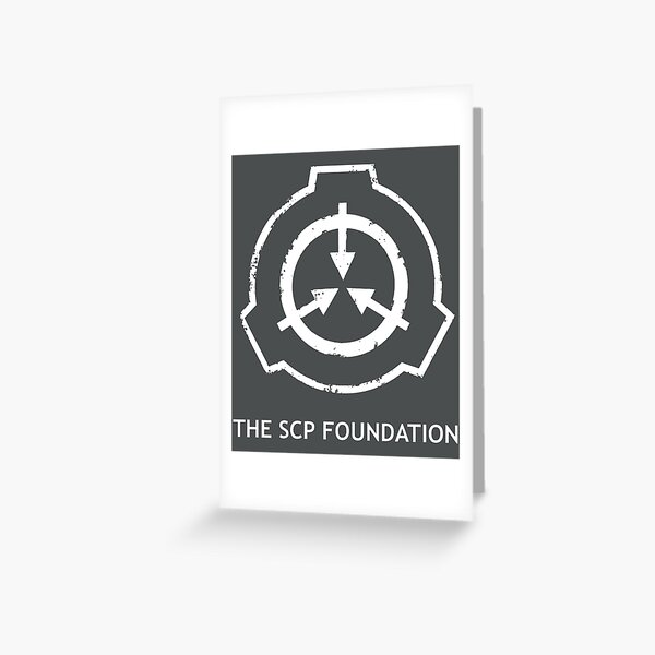 Tarjetas de felicitación «Logotipo de la Fundación SCP blanco - Secure ...