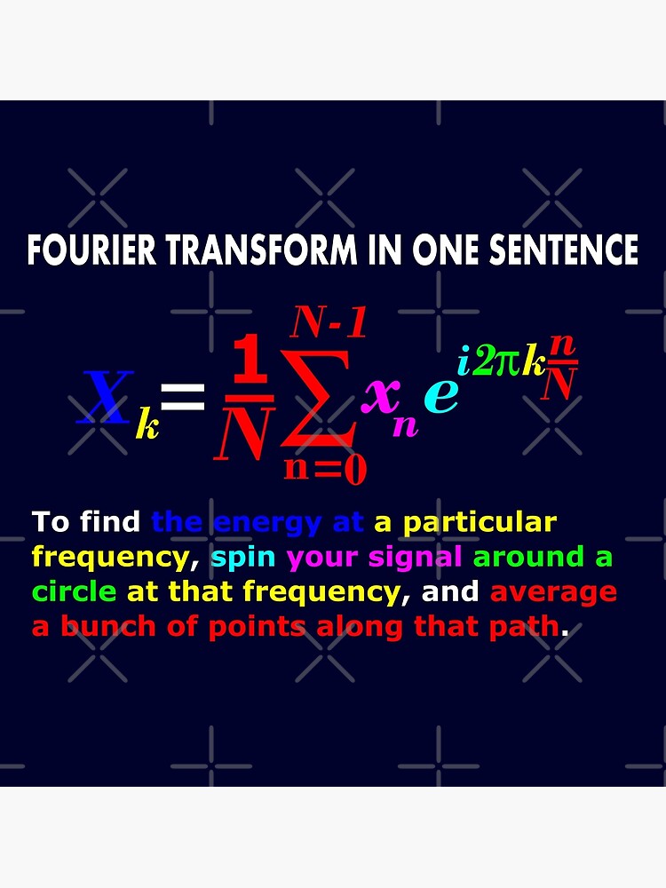 "Fourier Transform Formula" Poster by Shapes-Mania | Redbubble