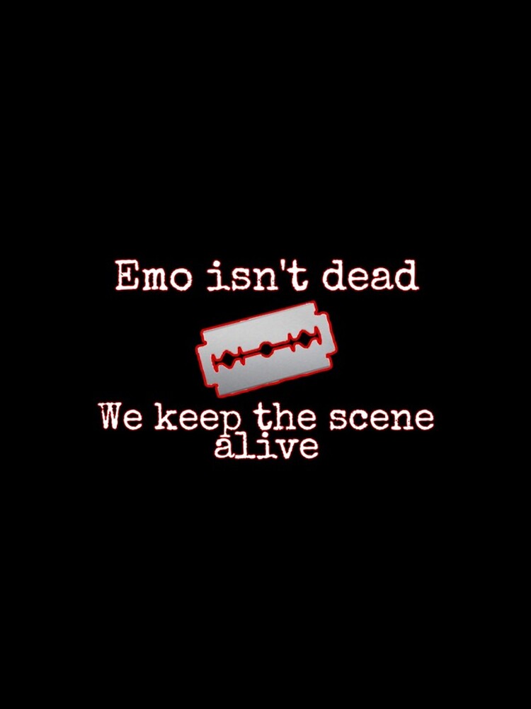 "Emo Isn't Dead We Keep The Scene Alive" iPhone Case for Sale by MiseryBlackout | Redbubble
