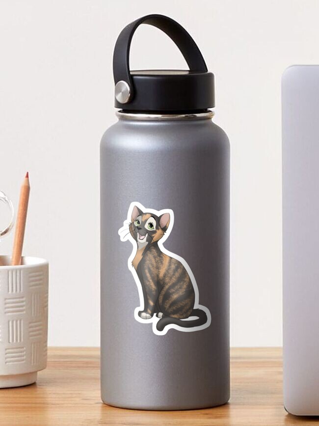 "Chatty tortie cat" Sticker for Sale by Isa Bredt | Redbubble