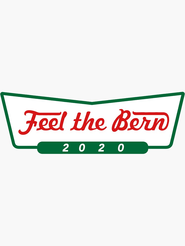 "Feel the Bern" Sticker for Sale by brittanym126 | Redbubble