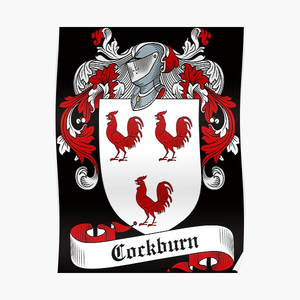 "Cockburn " Poster for Sale by HaroldHeraldry | Redbubble