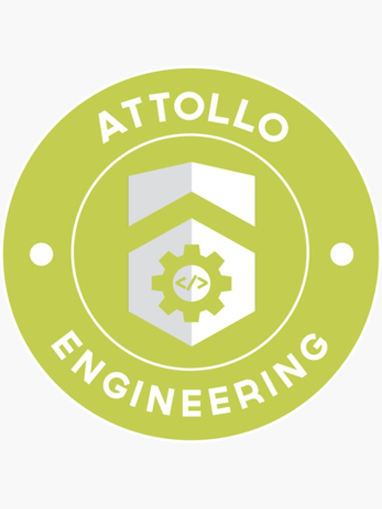 "Attollo Engineering Green" Sticker by teamcherry | Redbubble