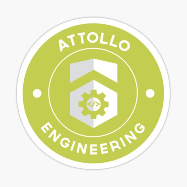 "Attollo Engineering Green" Sticker by teamcherry | Redbubble