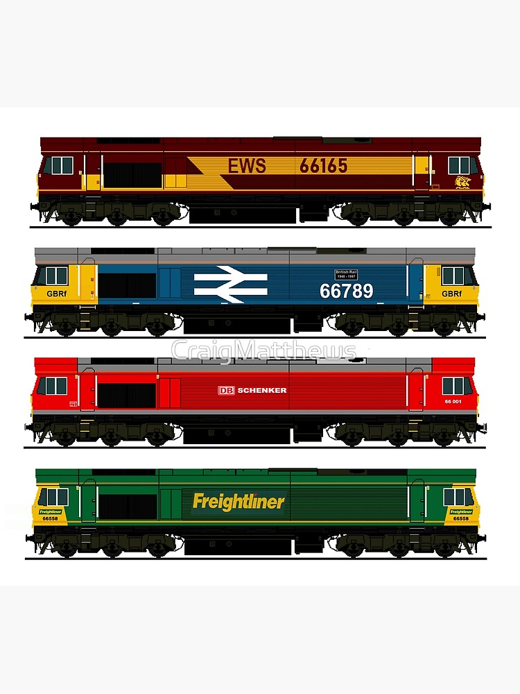 "class 66 locomotives" Poster for Sale by CraigMatthews | Redbubble