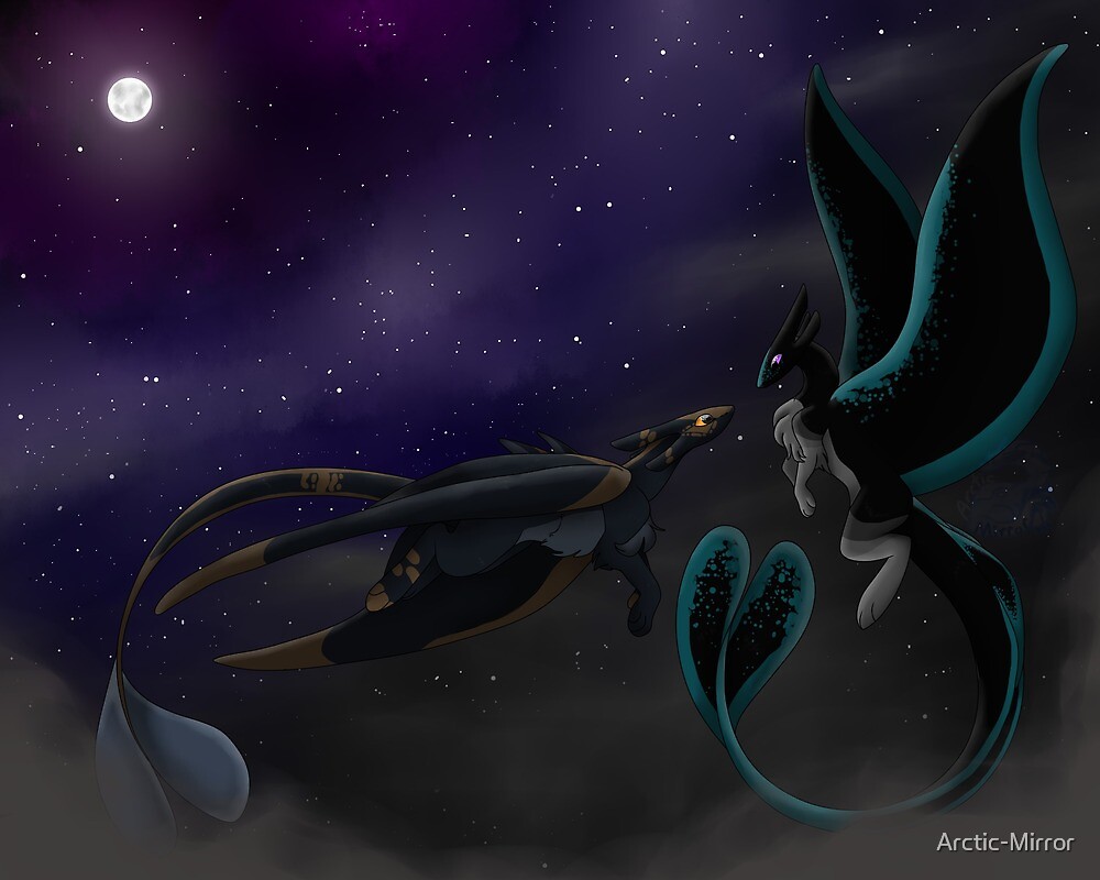 "Dancing Dragons" by Arctic-Mirror | Redbubble