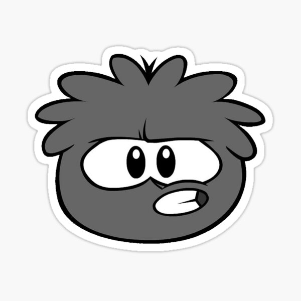 "Black Puffle" Sticker for Sale by elsiesutherland | Redbubble
