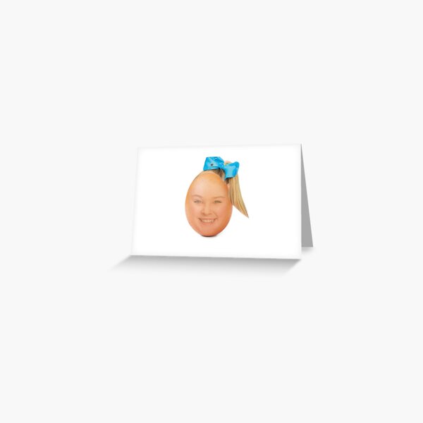 "jojo siwa on a egg" Greeting Card by arpitalasker | Redbubble