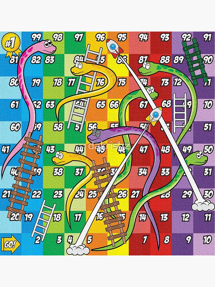 "Snake & Ladders" Poster by dakrishz | Redbubble