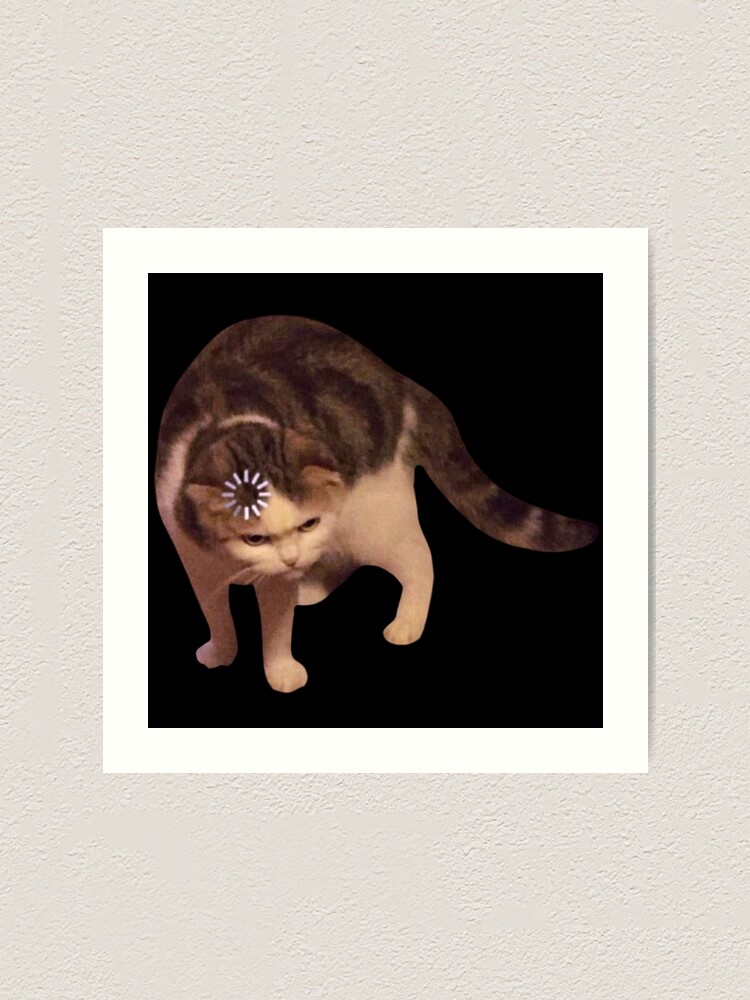 "Cat loading icon meme" Art Print for Sale by Goath | Redbubble