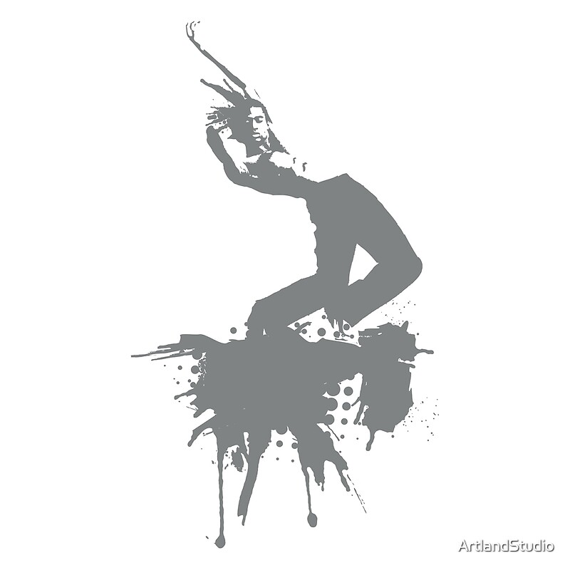 "Dancer, modern dance art" by ArtlandStudio | Redbubble