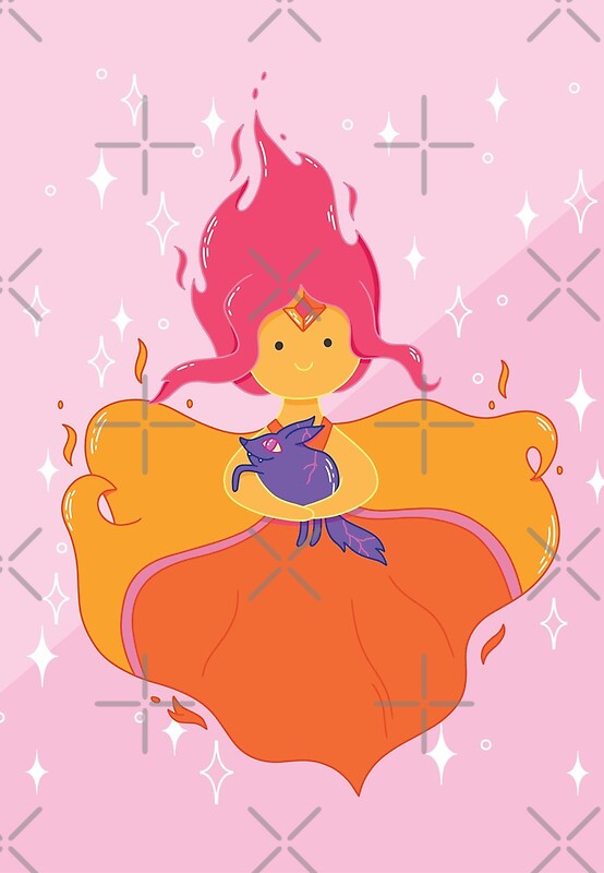"Fire Friends (Adventure Time)" by Ashley Castleton | Redbubble