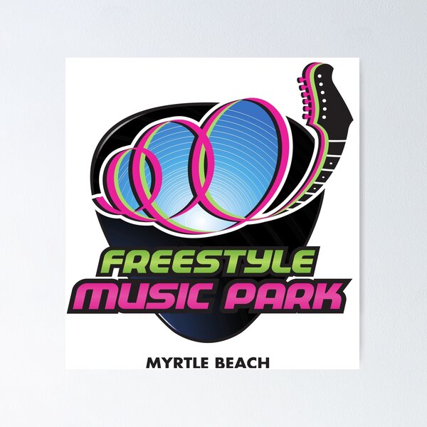 "Freestyle Music Park Logo" Poster for Sale by DUSTIN Y | Redbubble