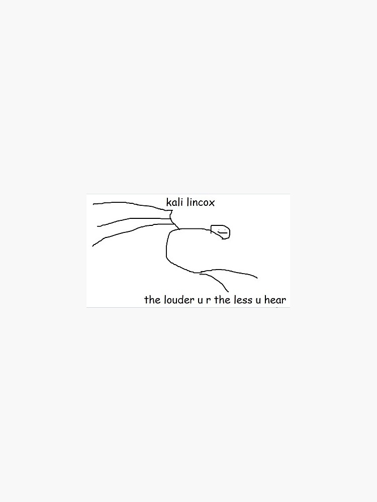 "Kali Lincox but hilariously low res" Sticker for Sale by SpookyNugz ...