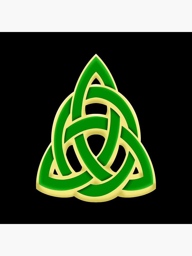 "Green & Gold Trinity Knot" Poster for Sale by DataArtist828 | Redbubble