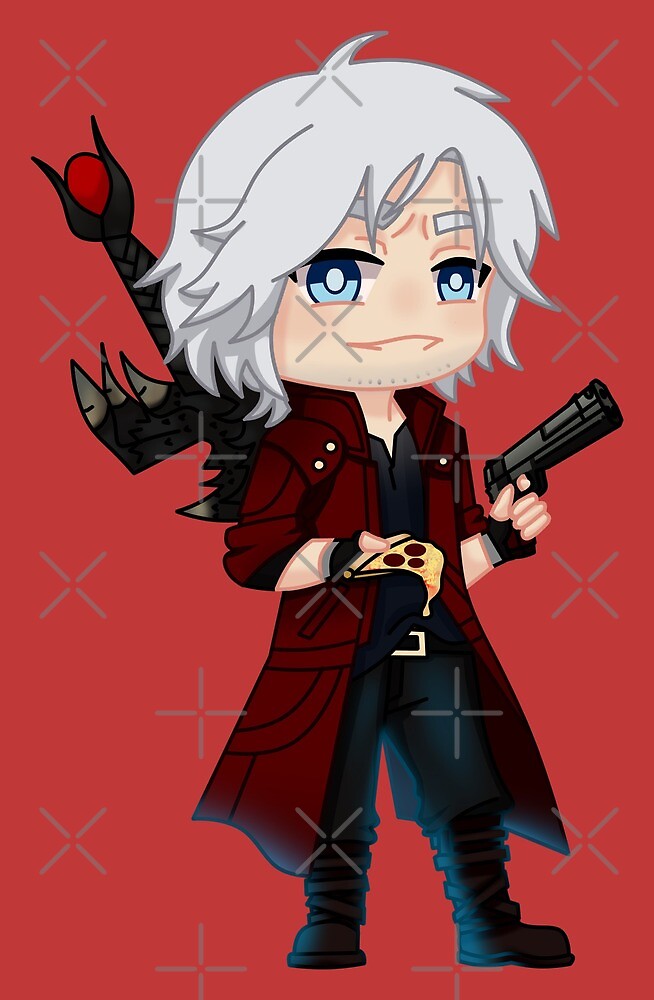 "Devil May Cry - Dante ( Chibi )" by kofi-jelly | Redbubble