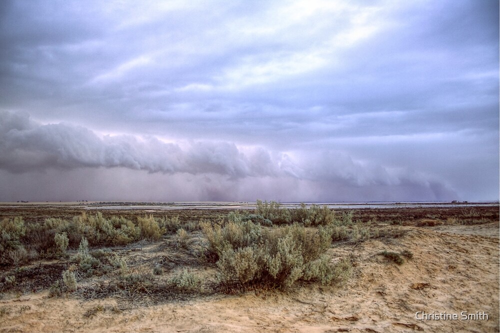 "Storm Rolling in Over Lake Tyrrell, Victoria, Australia" by Christine ...