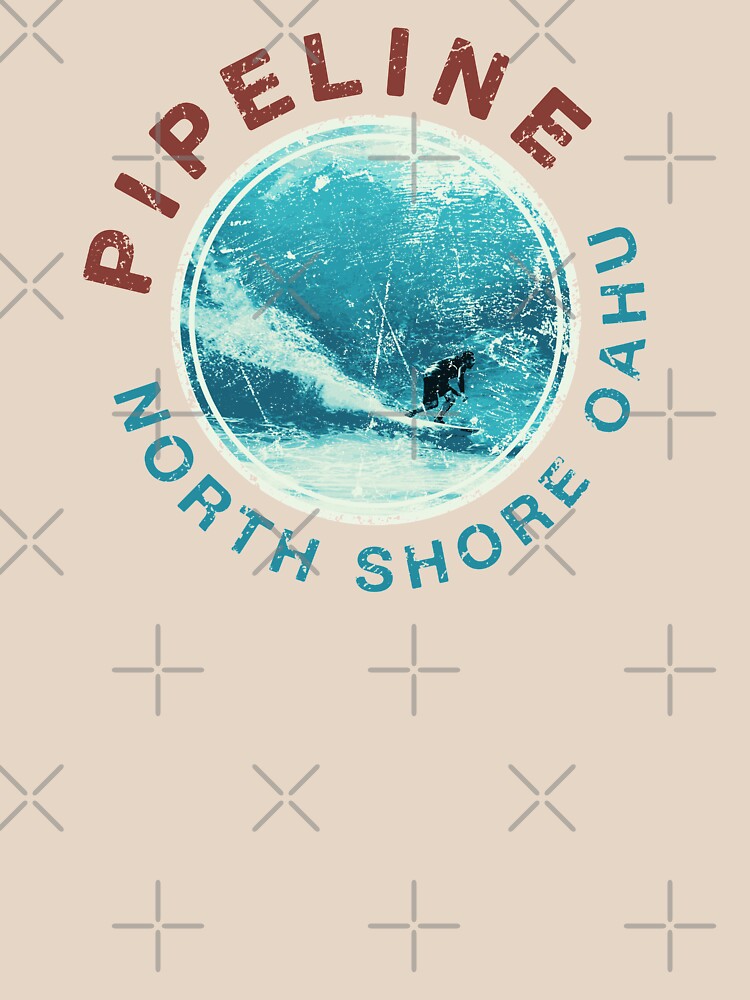"Hawaii Pupukea Pipeline North Shore Oahu Vintage Surf" T-shirt for ...