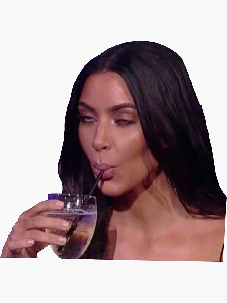 "Kim K meme face" Sticker for Sale by morganegalla | Redbubble