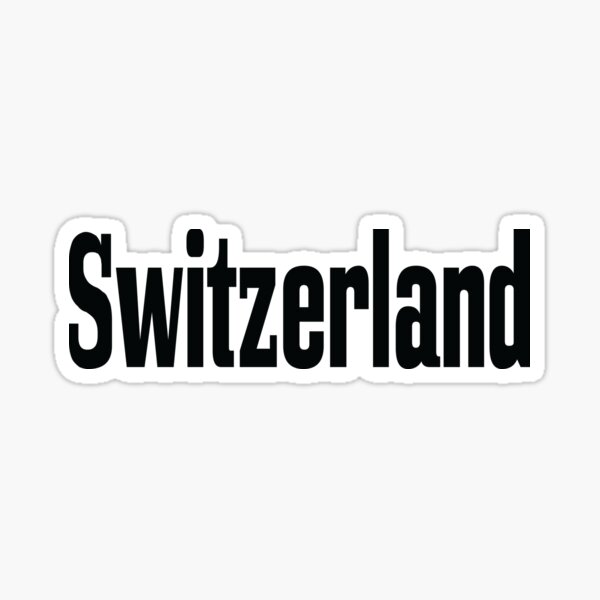 "Switzerland" Sticker by ProjectX23 | Redbubble