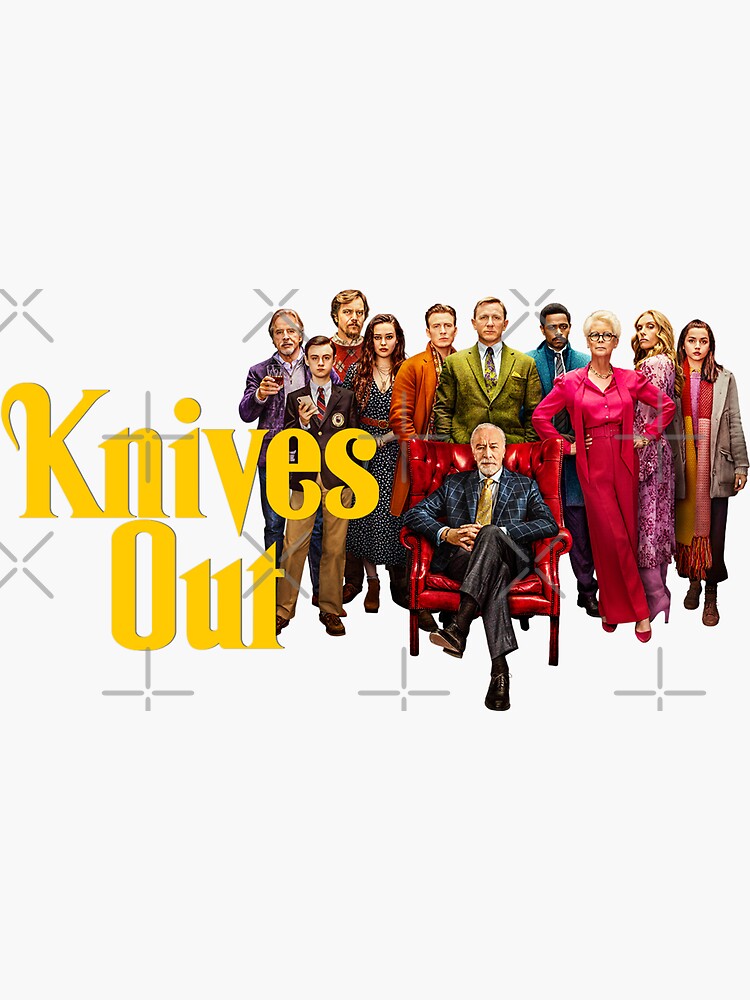 "Knives out" Sticker for Sale by MarcoPolok | Redbubble