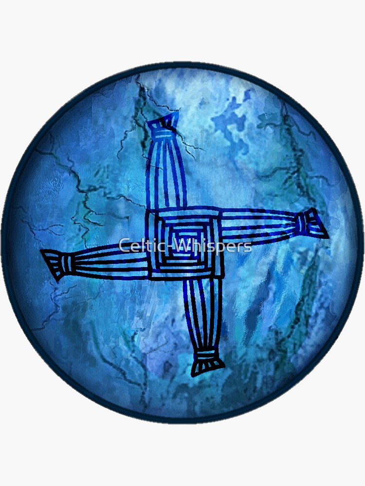 "Brigids Cross Symbol" Sticker for Sale by Celtic-Whispers | Redbubble