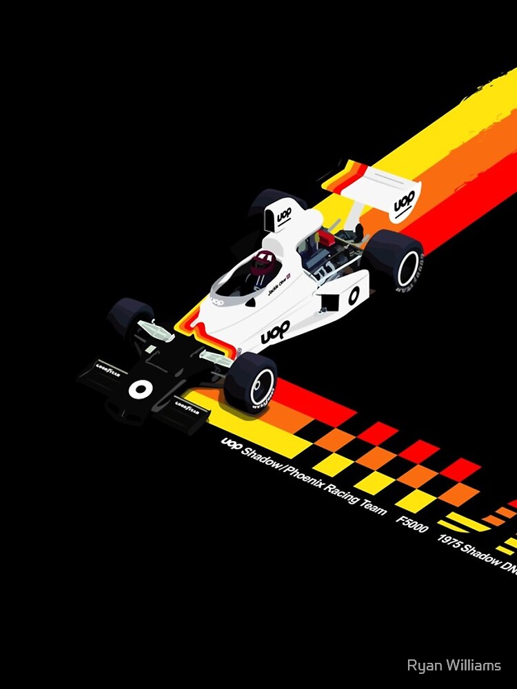 "Shadow Racing Team 1975 - DN6 w/White Lettering" iPhone Case for Sale ...