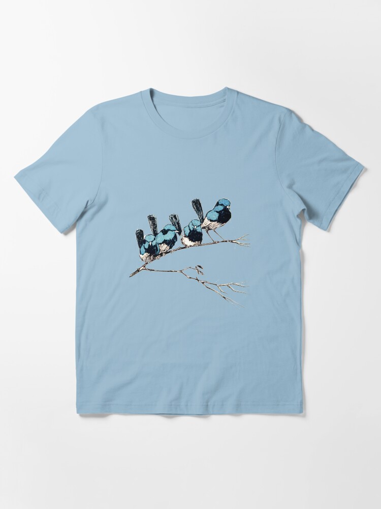 "Blue Wren" T-shirt for Sale by Narelle | Redbubble | bird t-shirts ...