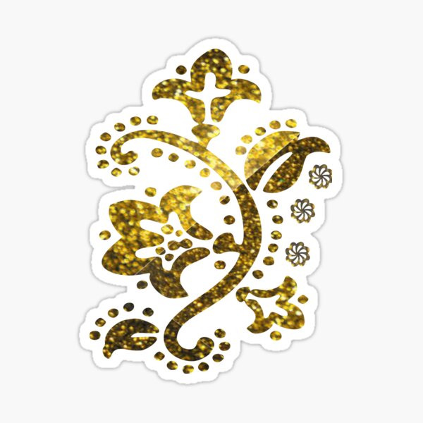 "gold glitter " Sticker for Sale by sarahfao | Redbubble