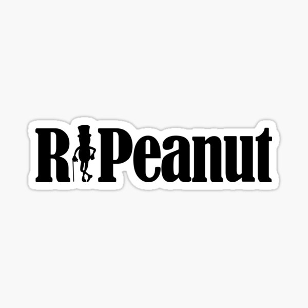 " MR PEANUT DEATH 2 - RIP" Sticker for Sale by BIALE-Design | Redbubble