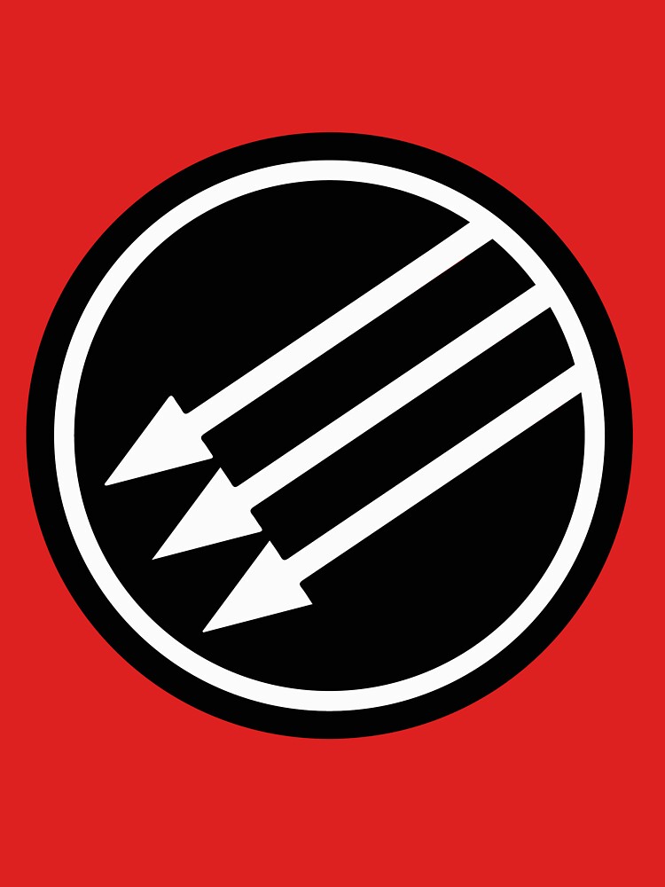 "Three Arrows - Anti Fascist" T-shirt for Sale by Komandor-szep ...