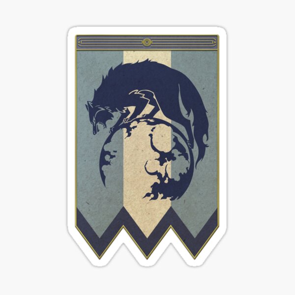 "Ashen Wolves" Sticker for Sale by Retro-Freak | Redbubble