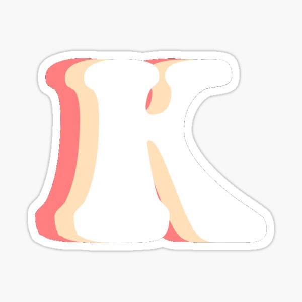 "K aesthetic " Sticker by samkatemontes | Redbubble