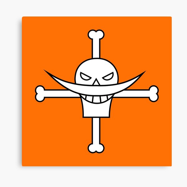 Whitebeard Pirates Flag Canvas Prints | Redbubble