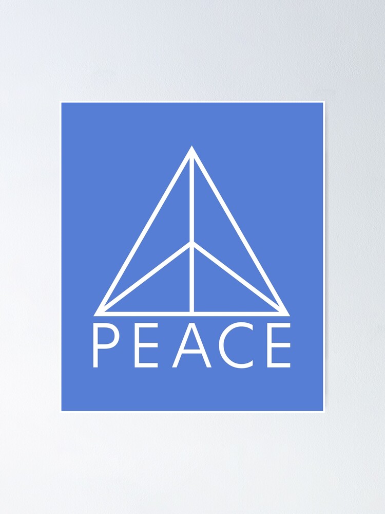 "Peace Triangle up Symbol (black)" Poster for Sale by hard-wear | Redbubble