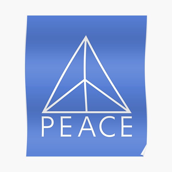 "Peace Triangle up Symbol (black)" Poster for Sale by hard-wear | Redbubble