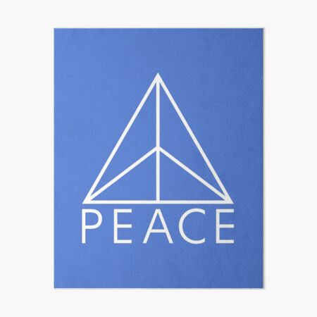"Peace Triangle up Symbol (black)" Art Board Print by hard-wear | Redbubble