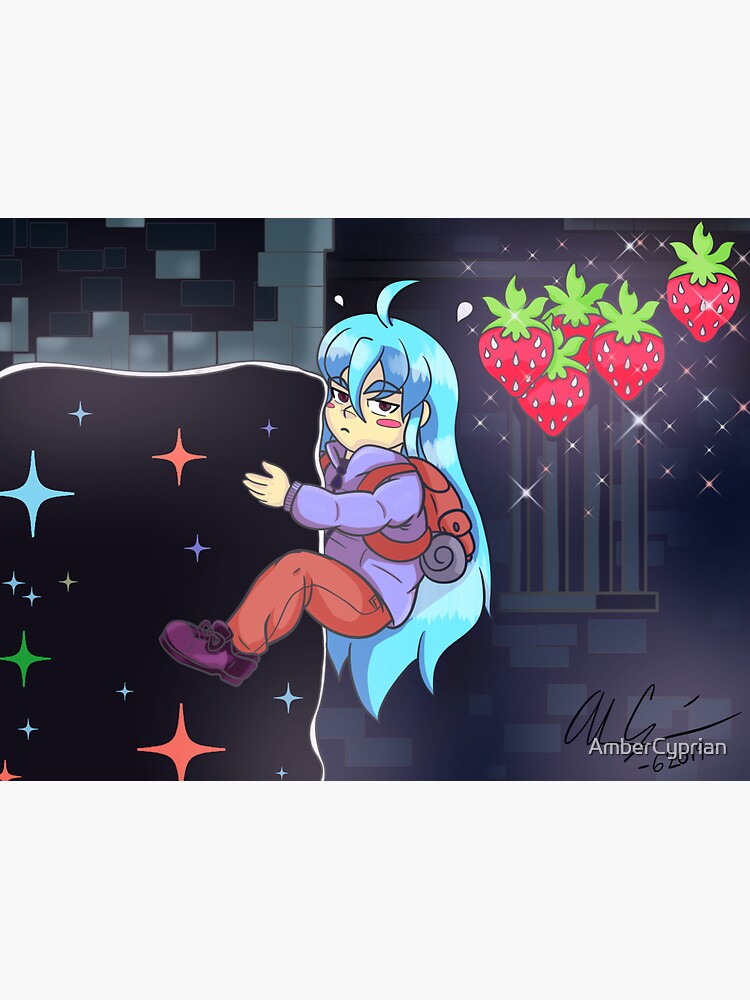 "Celeste - Berry Tragic" Sticker by AmberCyprian | Redbubble