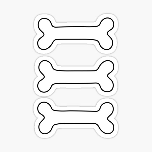 "Dog bone" Sticker for Sale by Mhea | Redbubble