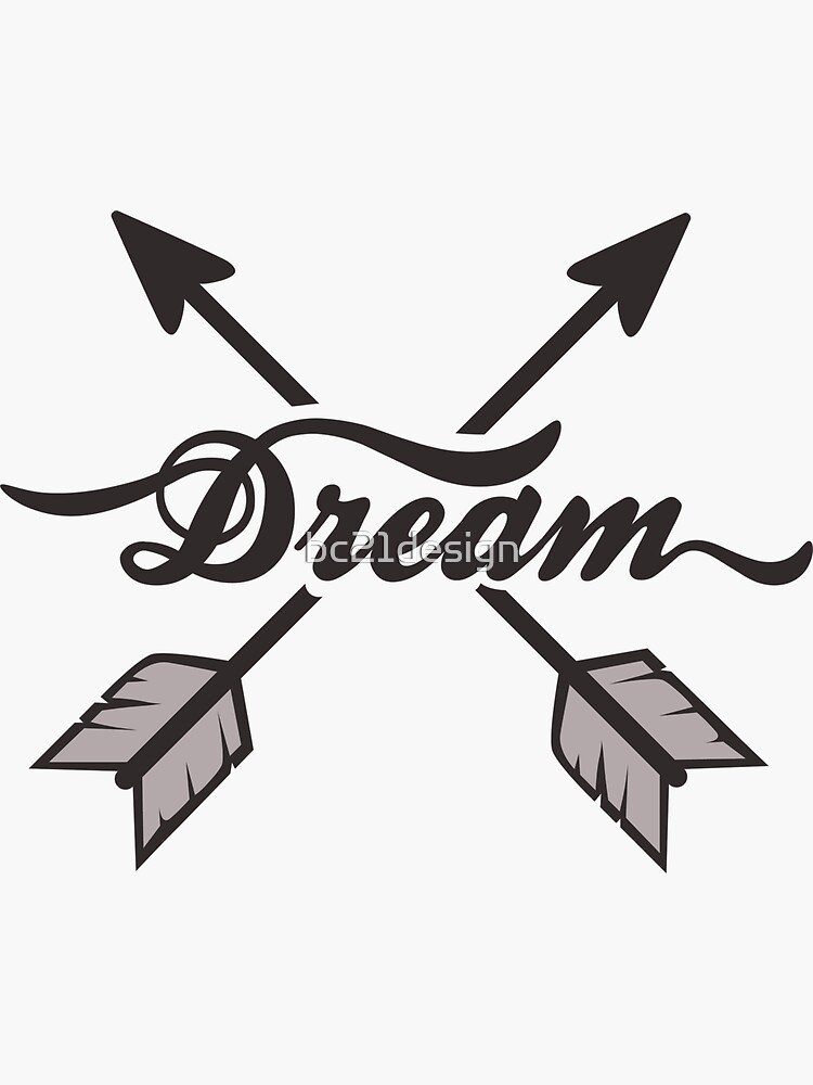 "dream arrows" Sticker for Sale by bc21design | Redbubble