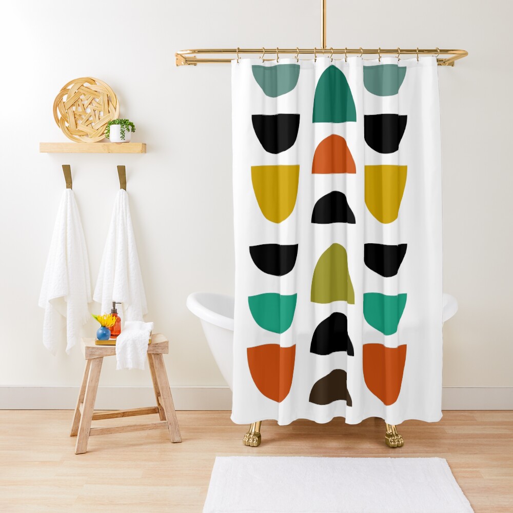 Mid Century Modern 46 Shower Curtain By Dreamprint Redbubble
