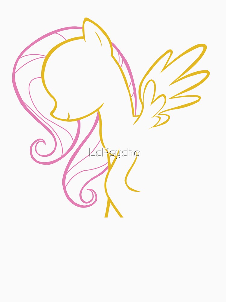 "Fluttershy Outline" T-shirt by LcPsycho | Redbubble