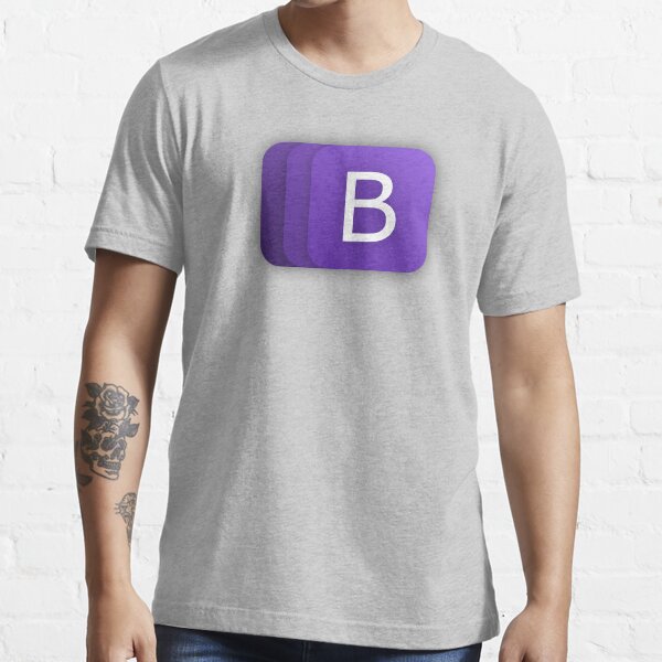Bootstrap 4 Logo T Shirt For Sale By Wiloahadi Redbubble Boostrap 4 T Shirts Web