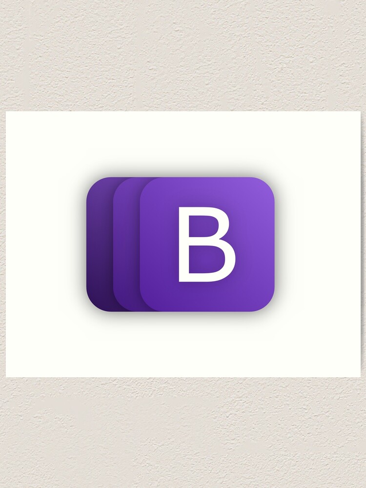 "Bootstrap 4 logo" Art Print for Sale by WiloAhadi | Redbubble