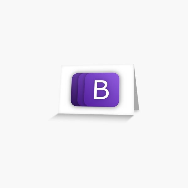 Tarjetas de felicitación «Logo de Bootstrap 4» de WiloAhadi | Redbubble