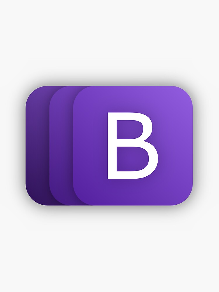 "Bootstrap 4 logo" Sticker for Sale by WiloAhadi | Redbubble