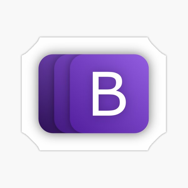 Bootstrap 4 Logo Sticker For Sale By Wiloahadi Redbubble 