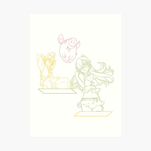 "Seven Deadly Sins Line Art" Art Print by theDizzyONE | Redbubble