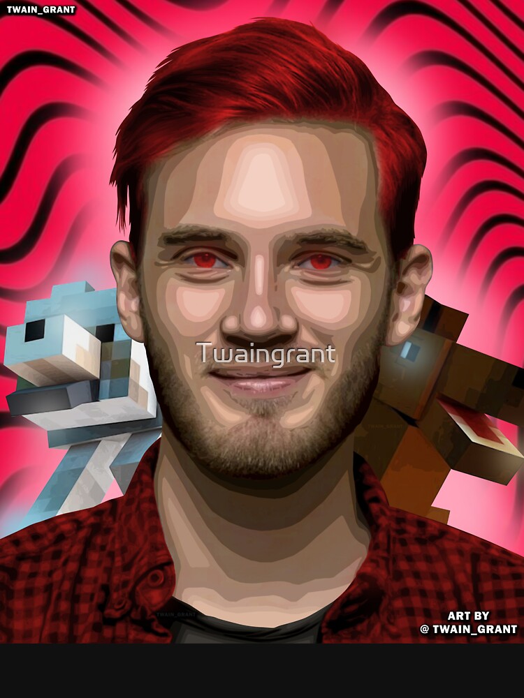 "Pewdiepie - Minecraft" T-shirt for Sale by Twaingrant | Redbubble ...